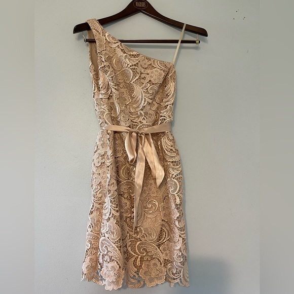 Adrianna Papell | Dresses | Beige Prom Dress | Poshmark